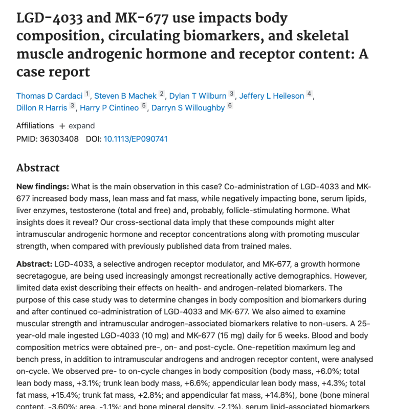 Detailed Breakdown of MK-677 (Ibutamoren) – Intelligent Personal Training
